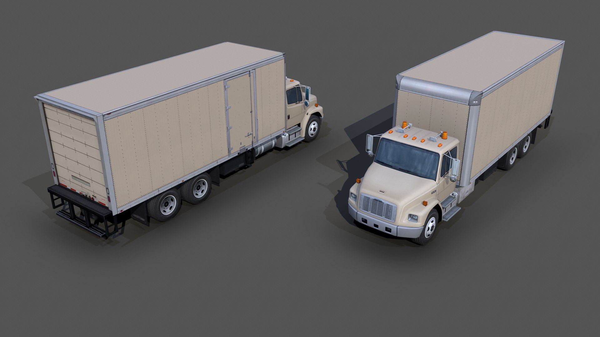 Freightliner FL70 1998 3ax Box Truck S03 3D - TurboSquid 1936886