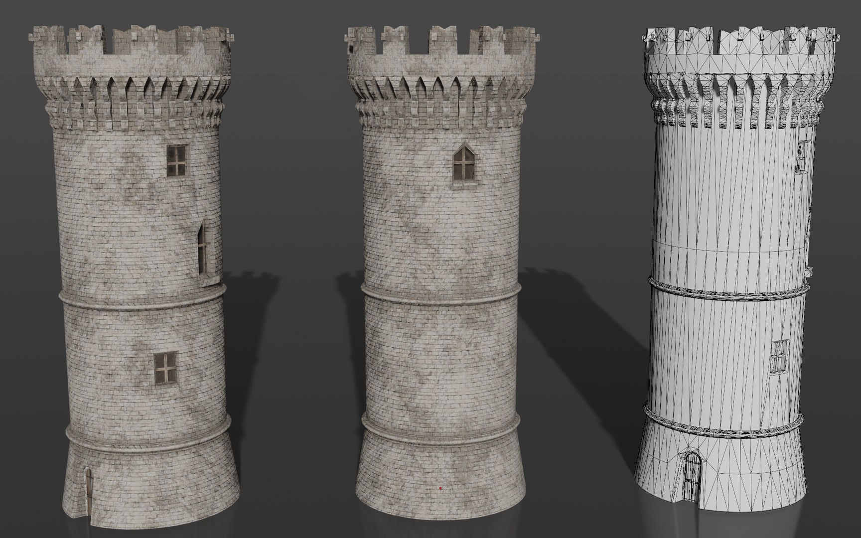3D Medieval Tower Pack - TurboSquid 1773991