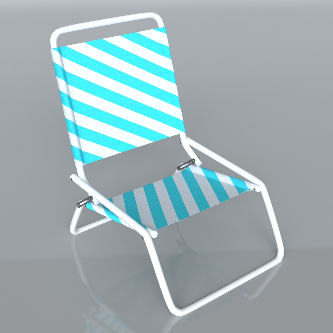 3D Beach Chair 4 Variations Model - TurboSquid 2020885