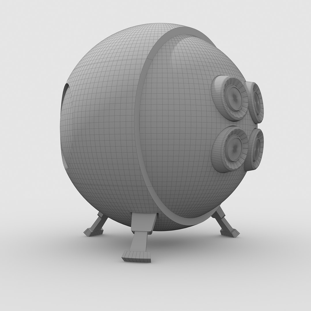 3dsmax Shuttle Pod