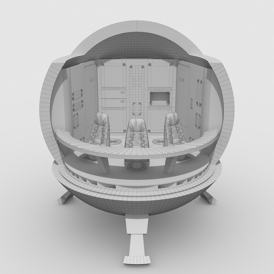 3dsmax Shuttle Pod