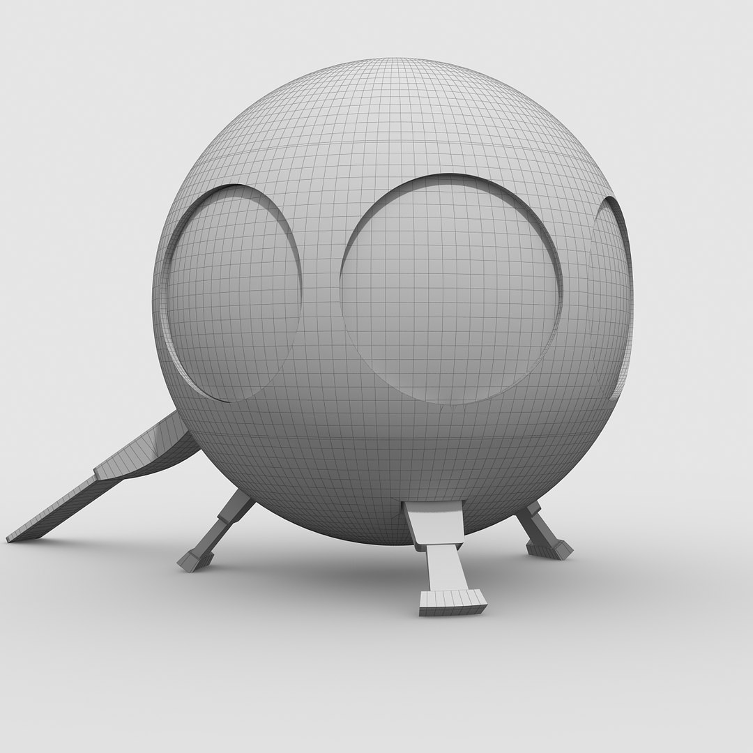 3dsmax Shuttle Pod