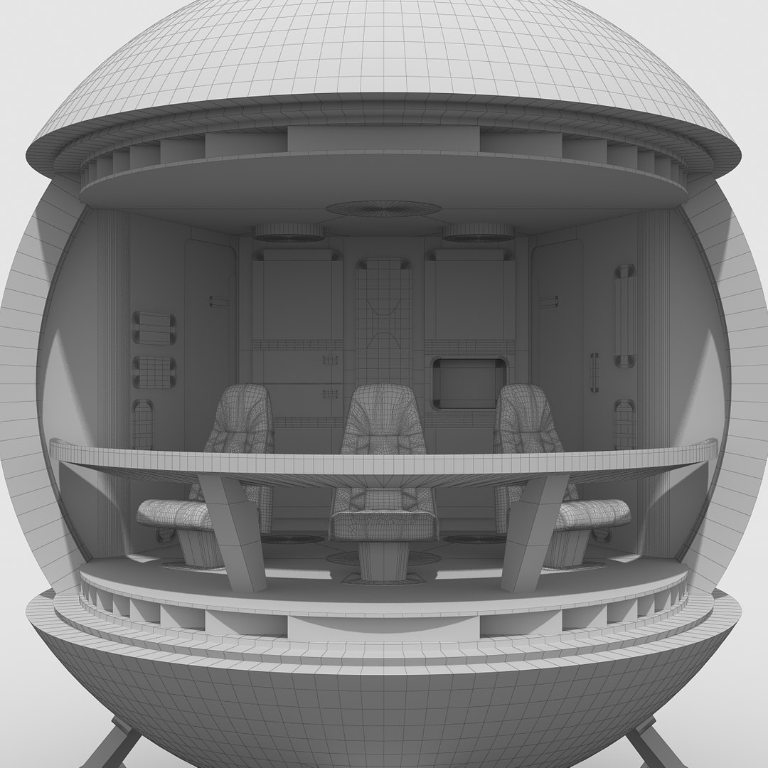 3dsmax Shuttle Pod
