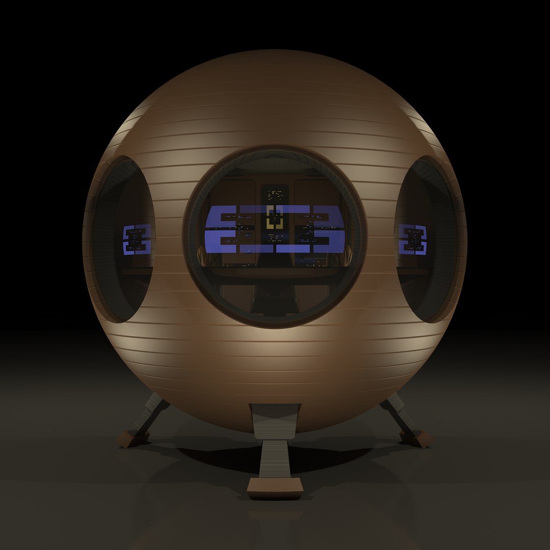 3dsmax Shuttle Pod