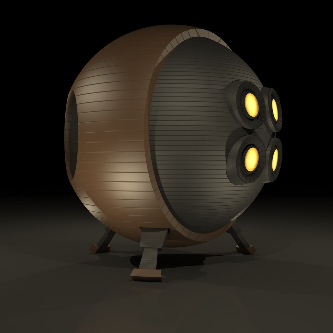 3dsmax Shuttle Pod