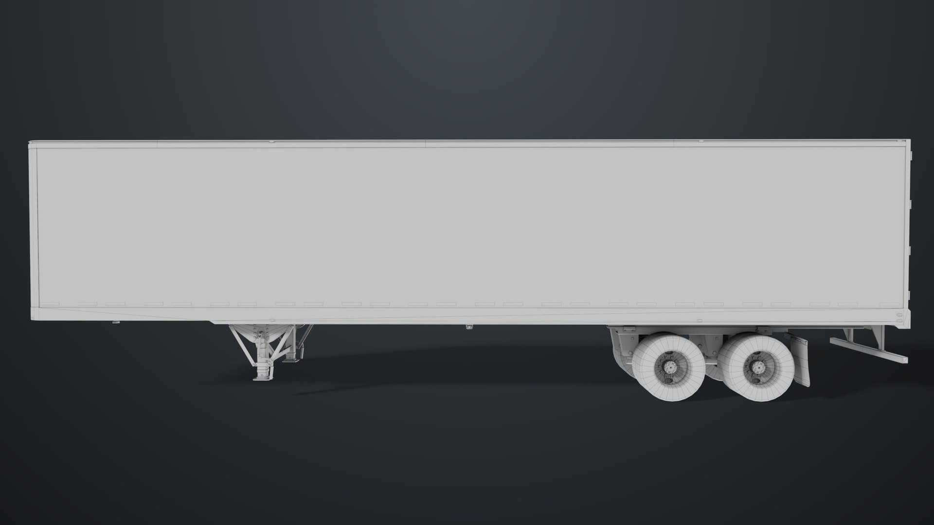 3D Semi Trailer 01 For Heavy Truck All PBR Unity UE Textures model ...