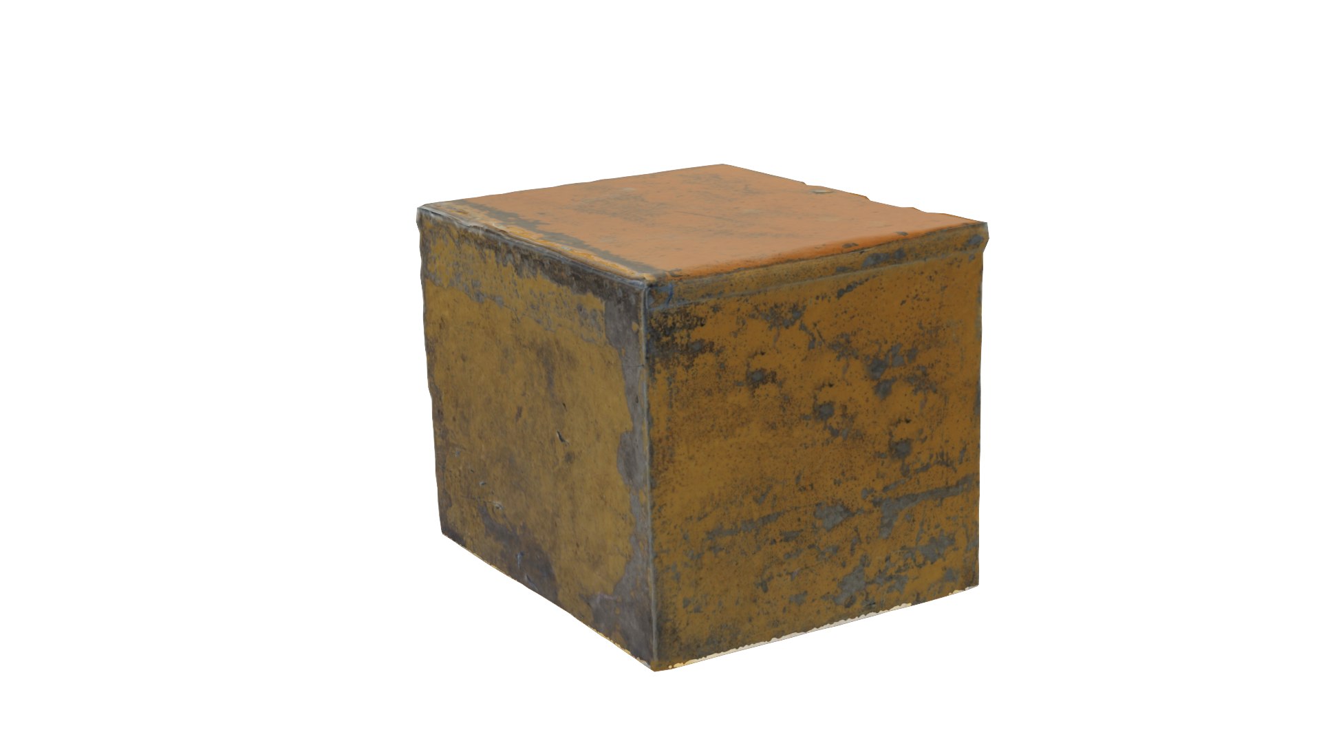 Old rusty metal box model - TurboSquid 2116306