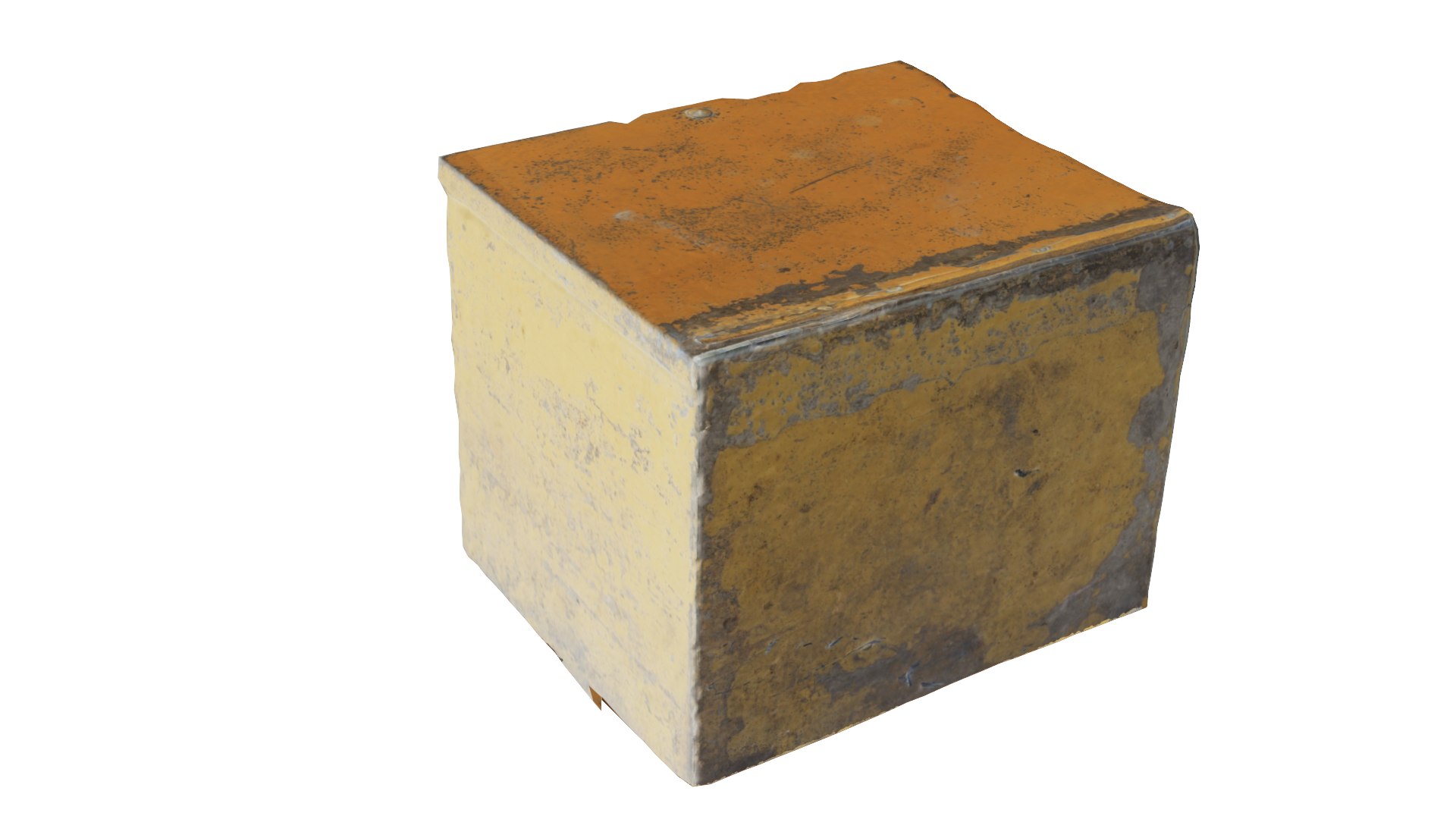 Old rusty metal box model - TurboSquid 2116306
