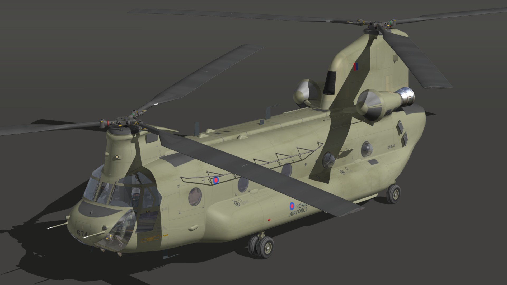 Chinook CH47 RAF Model - TurboSquid 1985148