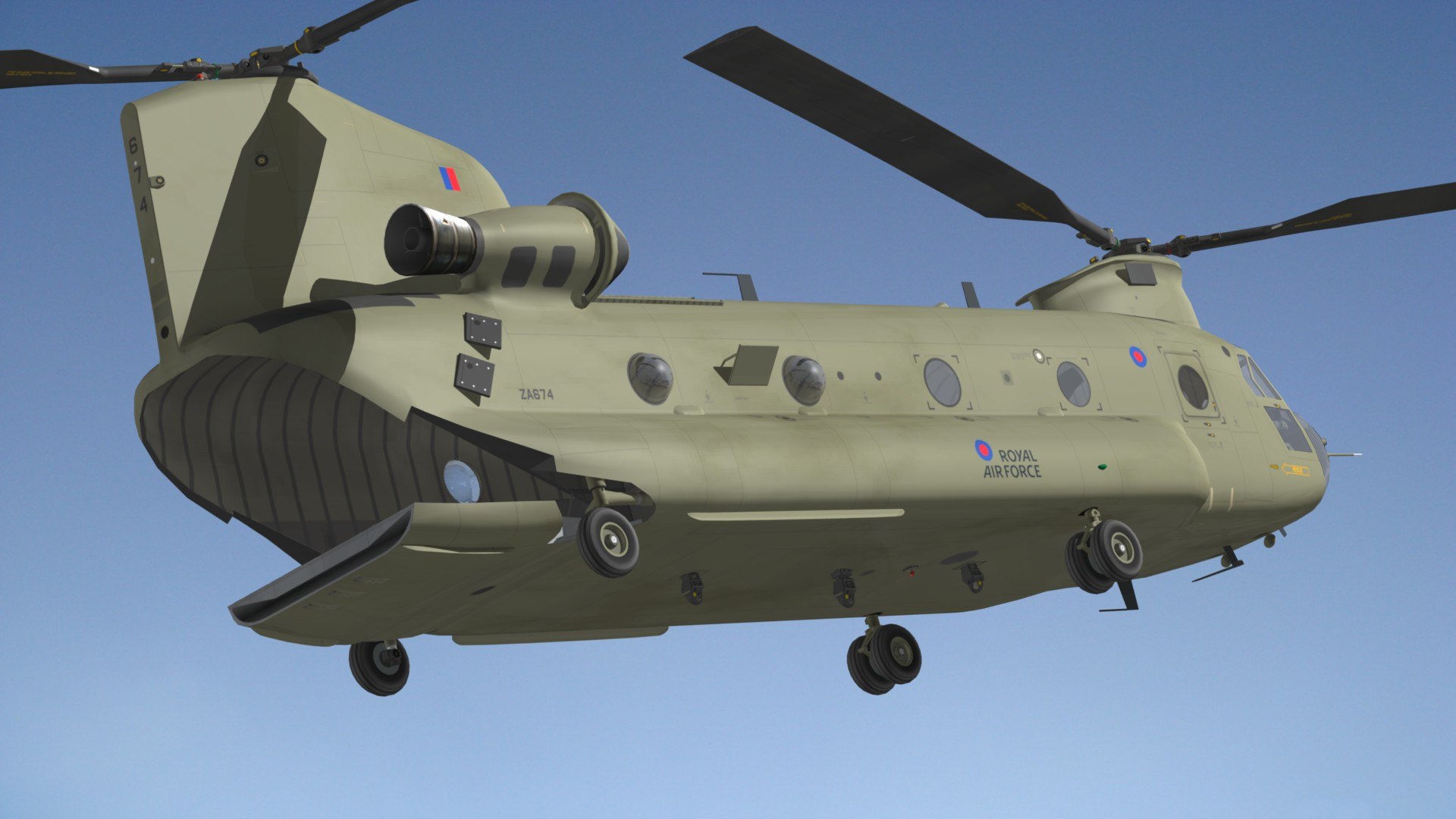 Chinook CH47 RAF Model - TurboSquid 1985148