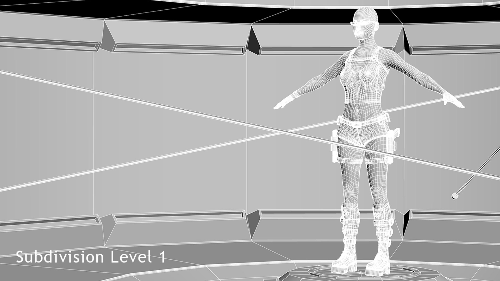 Sci-fi lara body woman 3D - TurboSquid 1159701