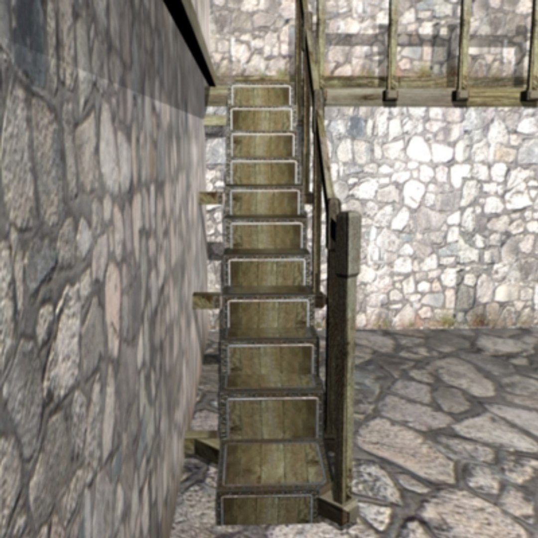 Maya Old Staircase