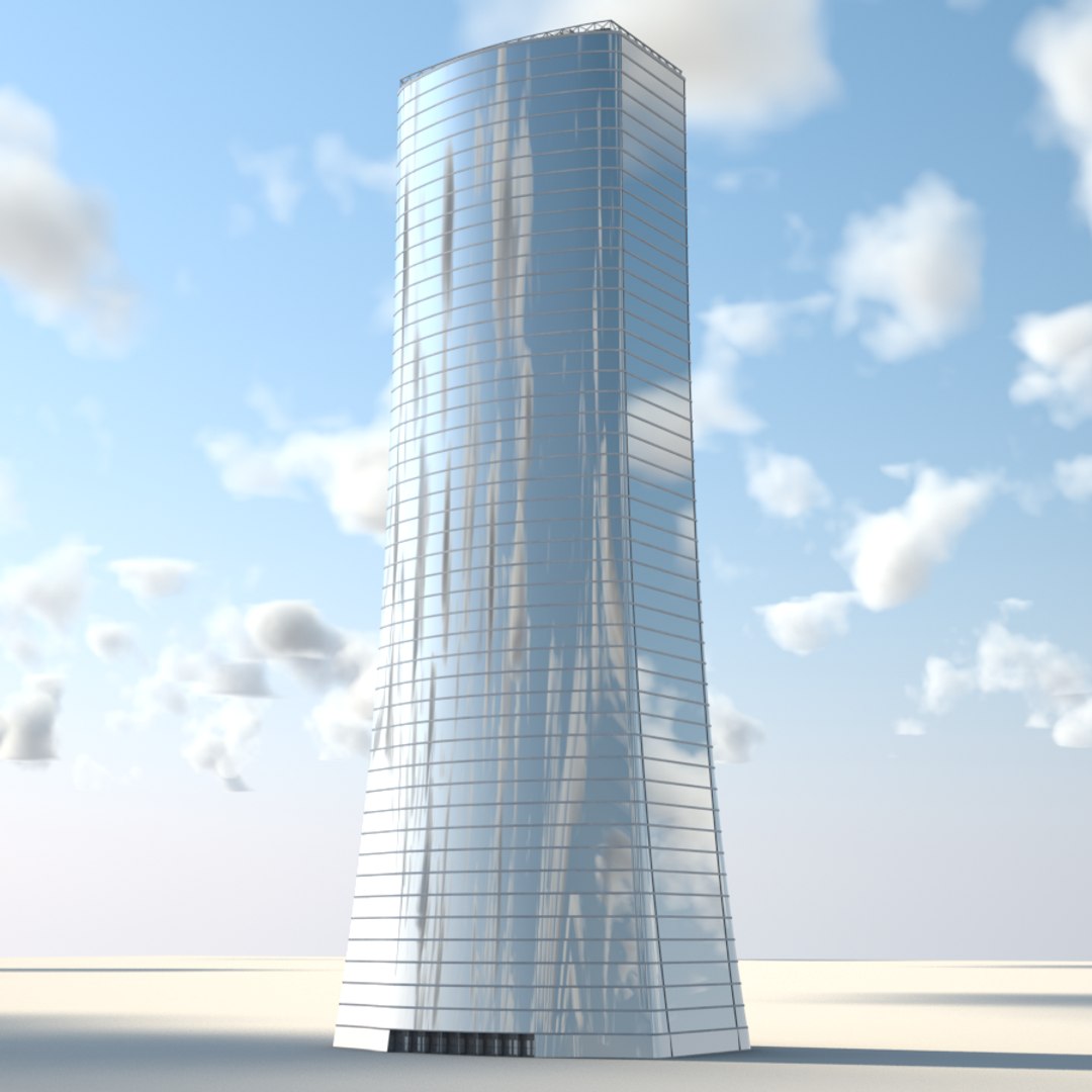 3d model skyscraper scene