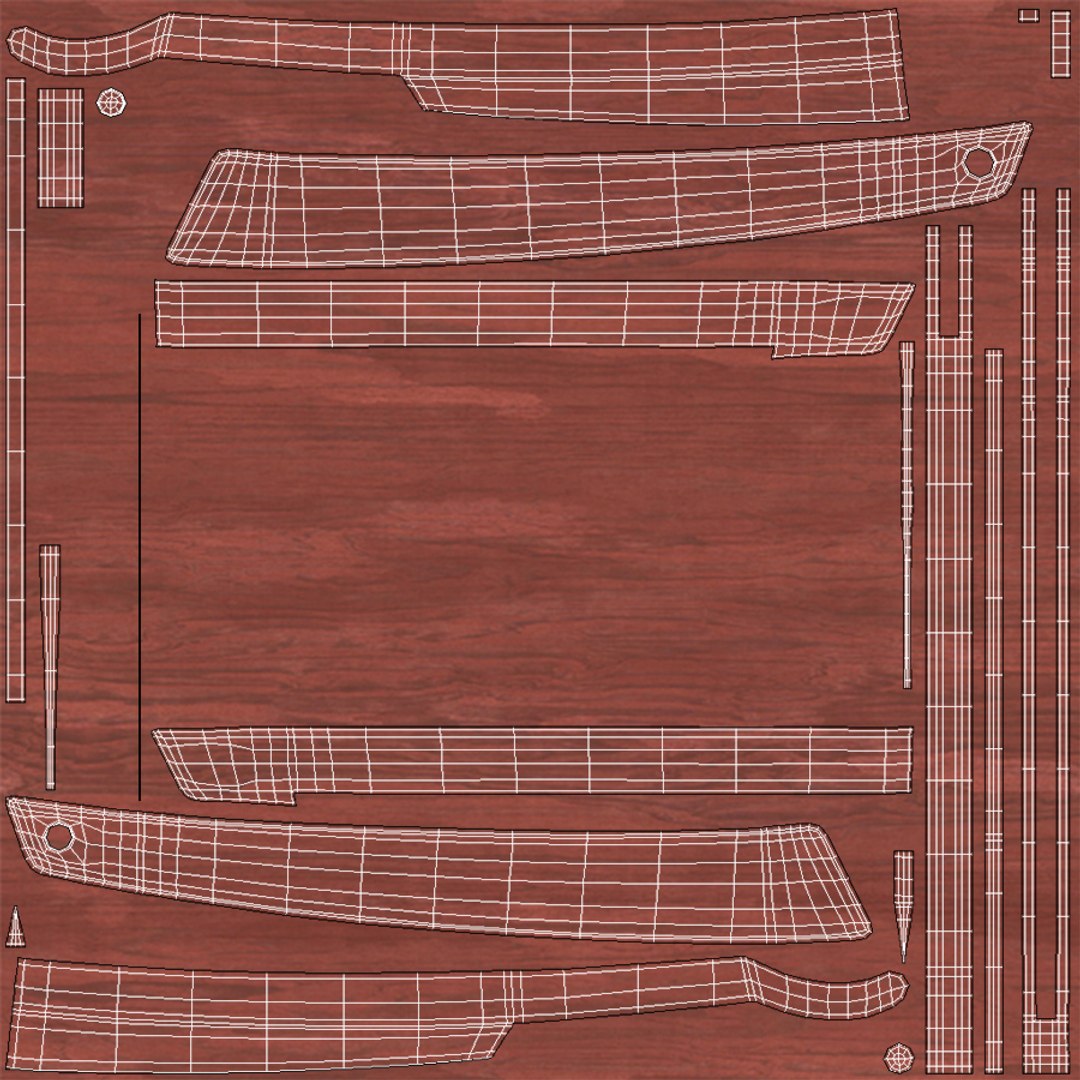 Straight Razor Dark Wood 3D Model - TurboSquid 2010859