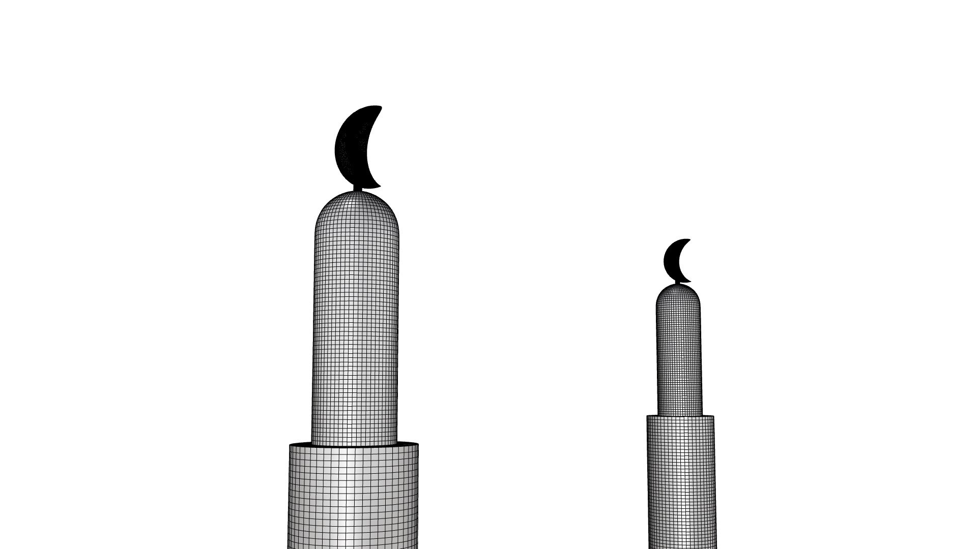 Modern Sci-Fi Qibla Mosque 3D Model - TurboSquid 2370388