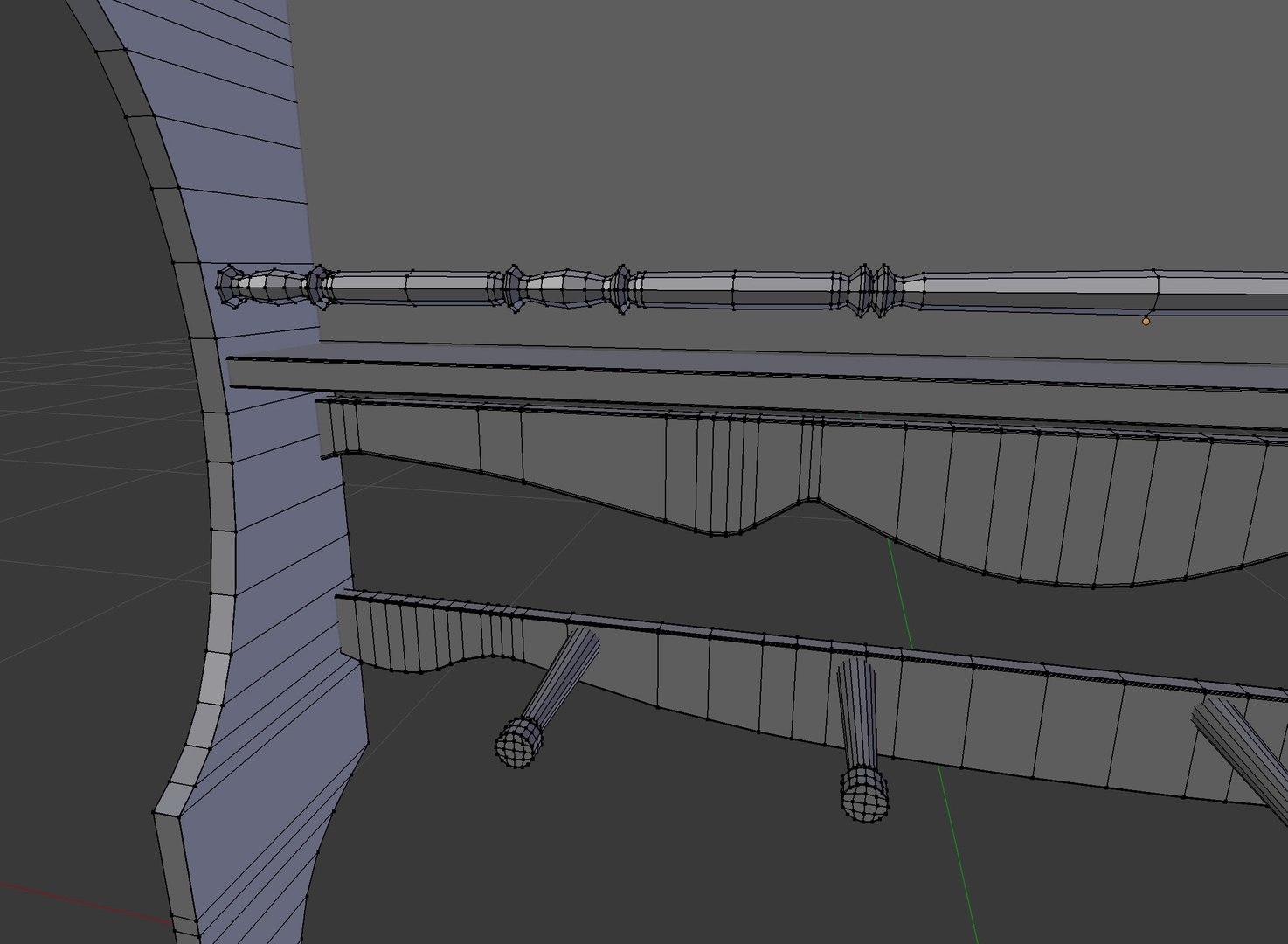 Old Classic Shelf 3D Model - TurboSquid 1579391