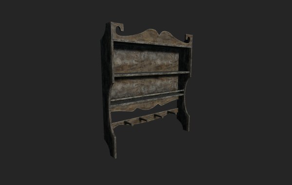 Old classic shelf 3D model - TurboSquid 1579391