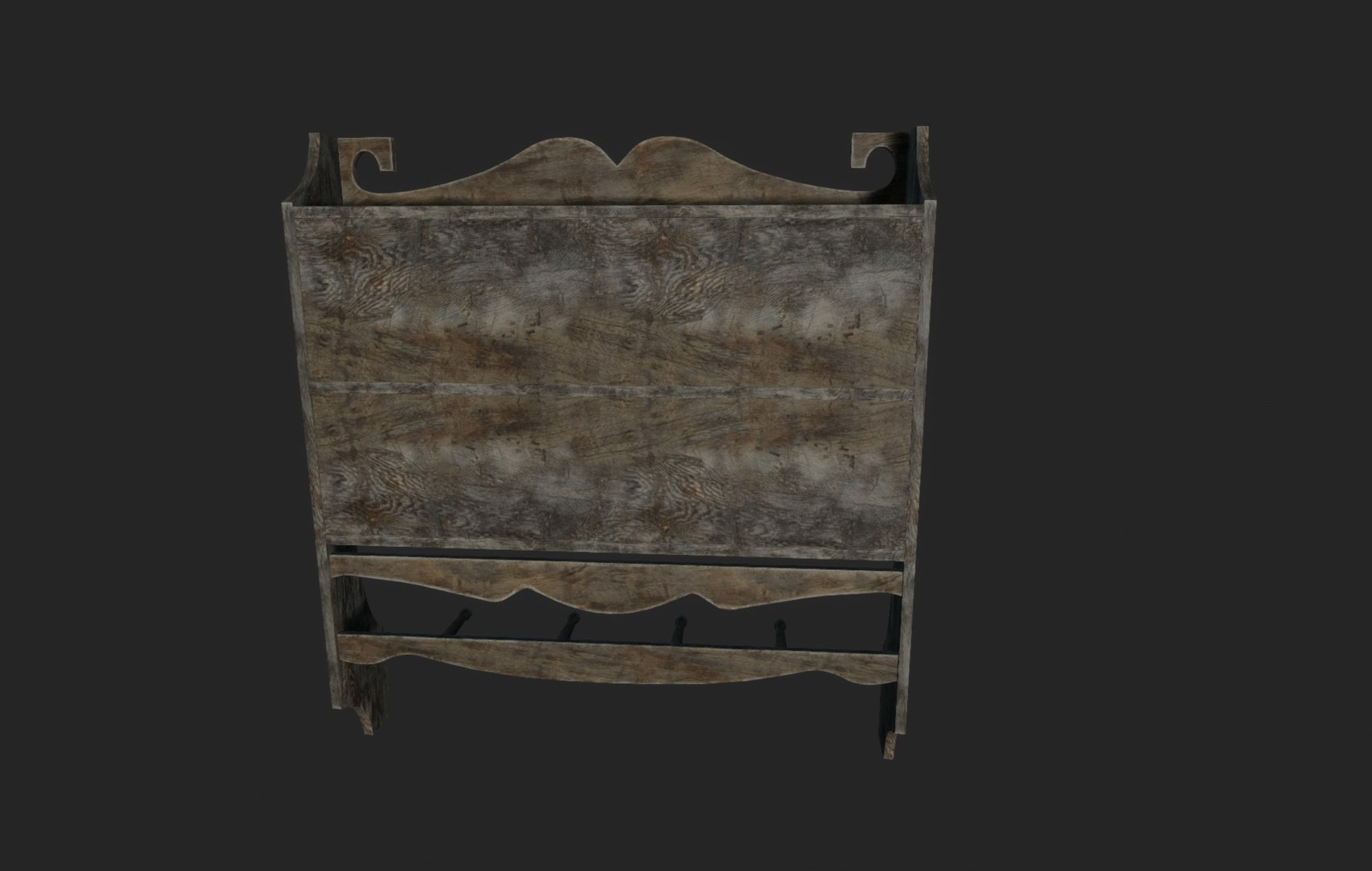 Old Classic Shelf 3D Model - TurboSquid 1579391