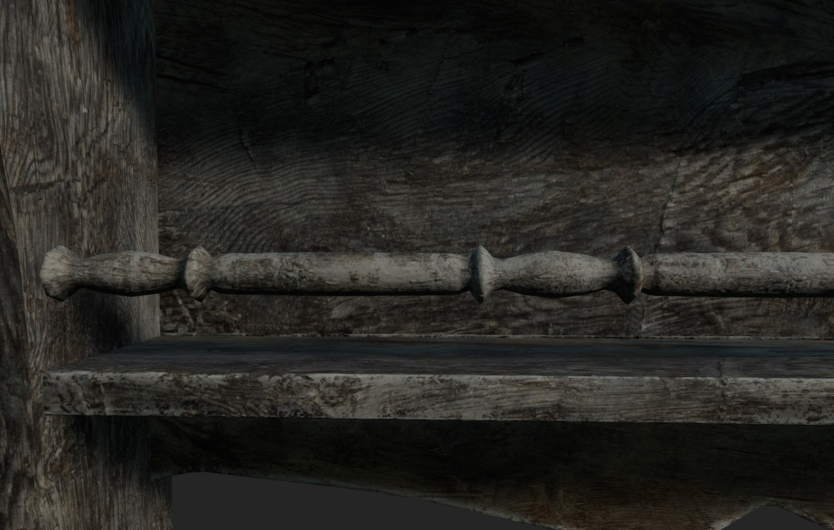 Old Classic Shelf 3D Model - TurboSquid 1579391