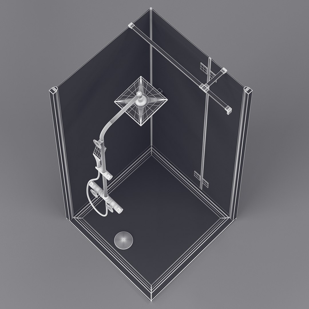 Shower 3D Model - TurboSquid 1514121