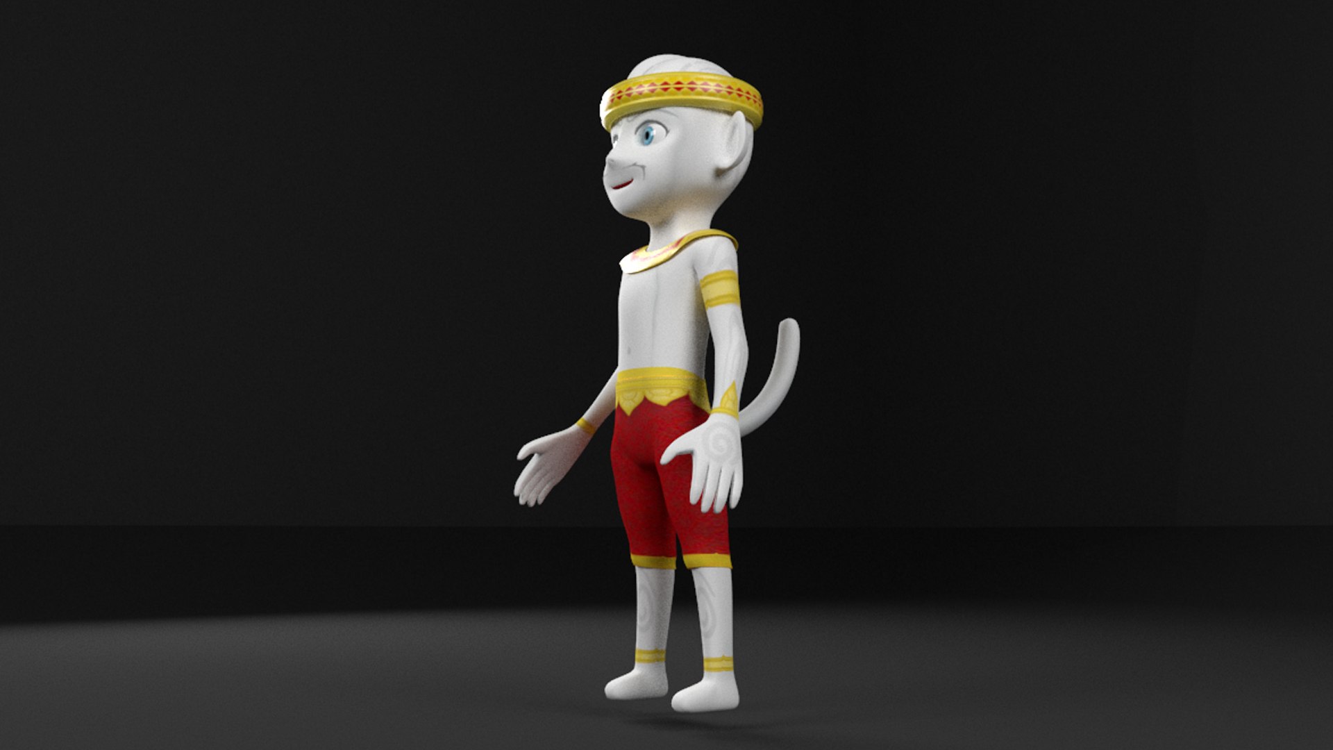 Hanuman Thai Monkey Soldier For Game Character Model - TurboSquid 1798077