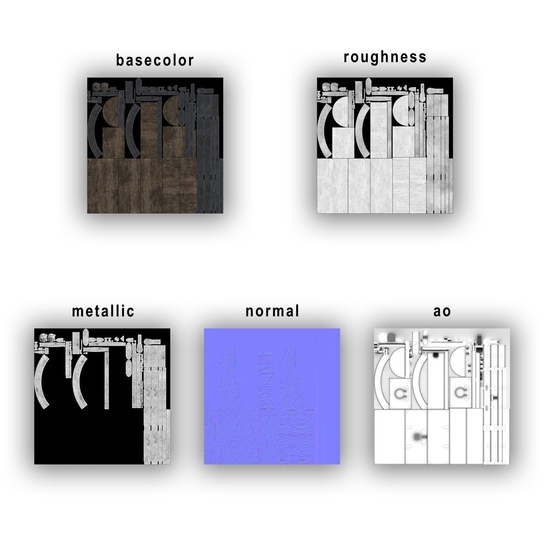 3D Wooden Chest Model - TurboSquid 1709050