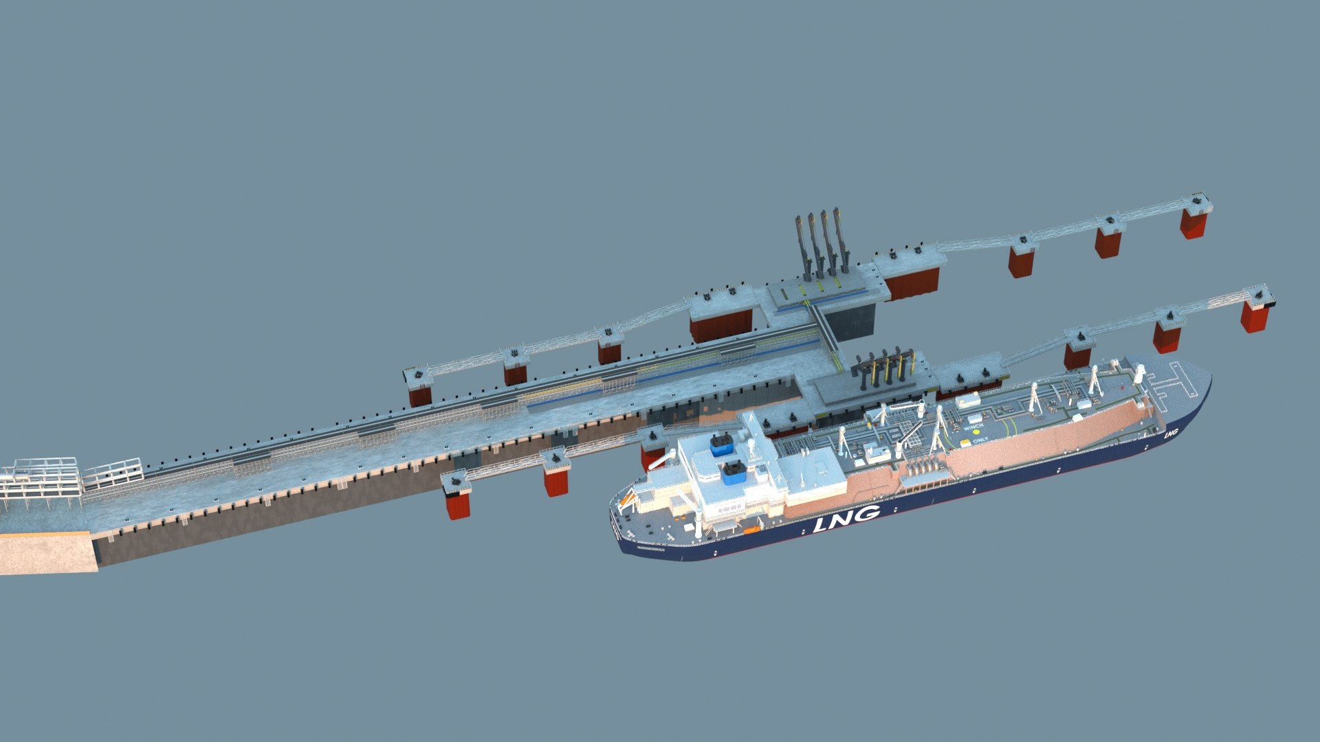 3D Model Seaport - TurboSquid 1965226
