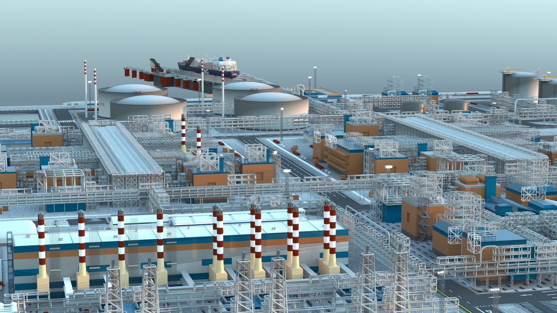 3D Model Seaport - TurboSquid 1965226