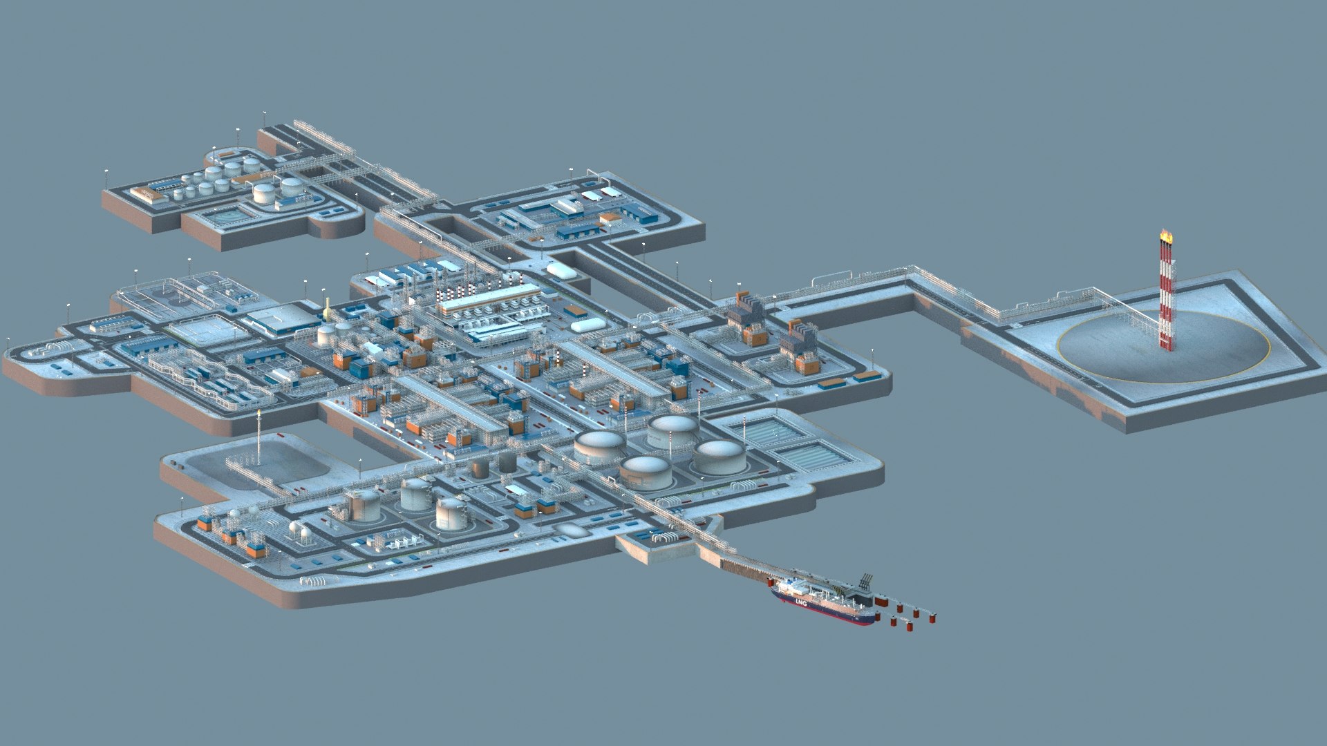 3D Model Seaport - TurboSquid 1965226