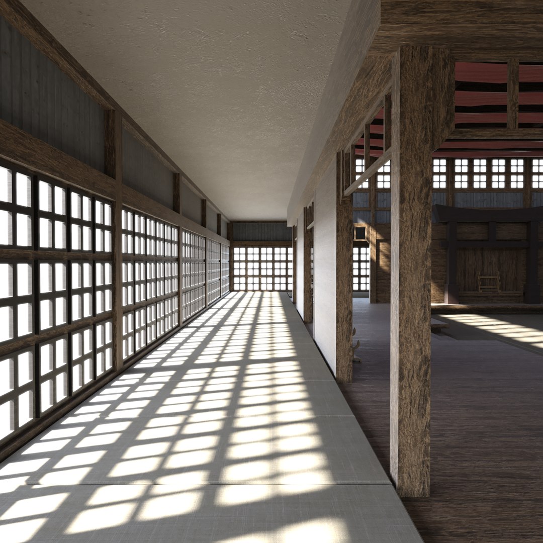 3D Model Dojo Room - TurboSquid 1517599