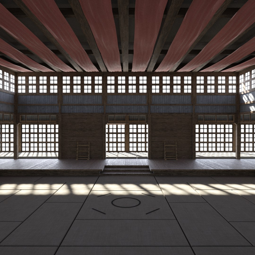 3D Model Dojo Room - TurboSquid 1517599