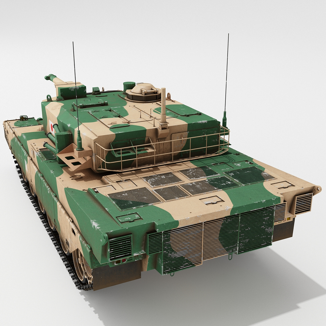 3d model japanese main battle tank