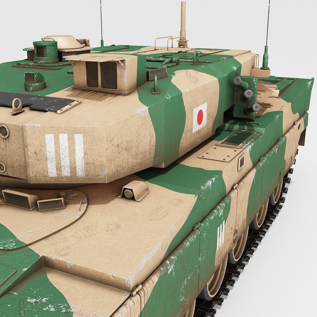 3d model japanese main battle tank