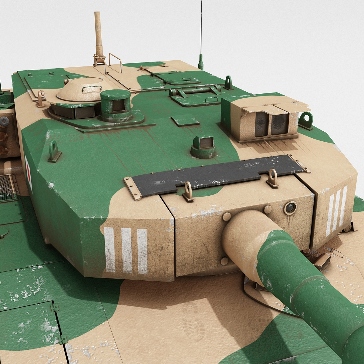 3d model japanese main battle tank