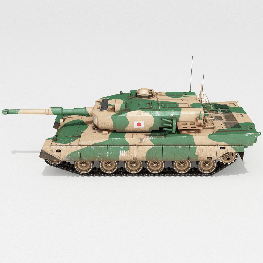 3d model japanese main battle tank