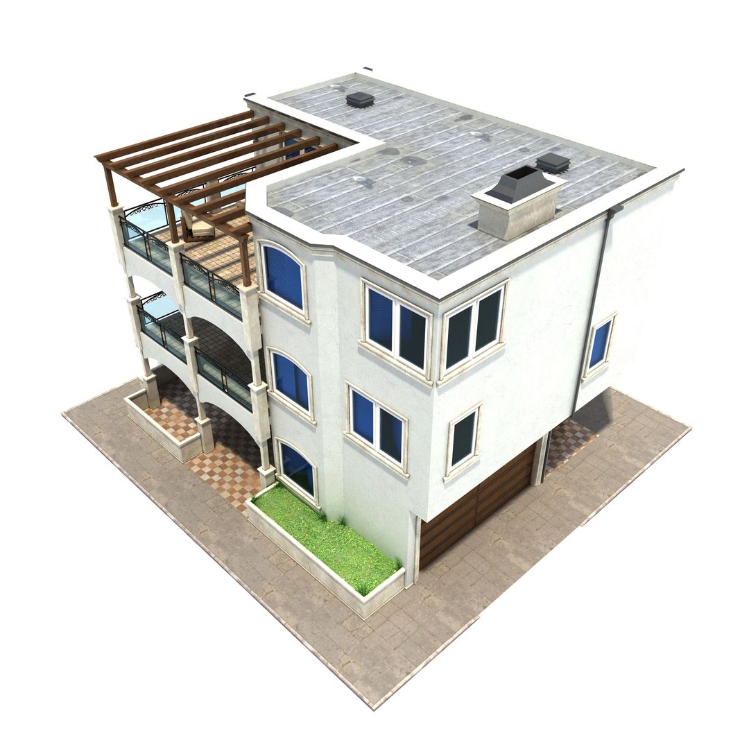 Family House 3d 3ds