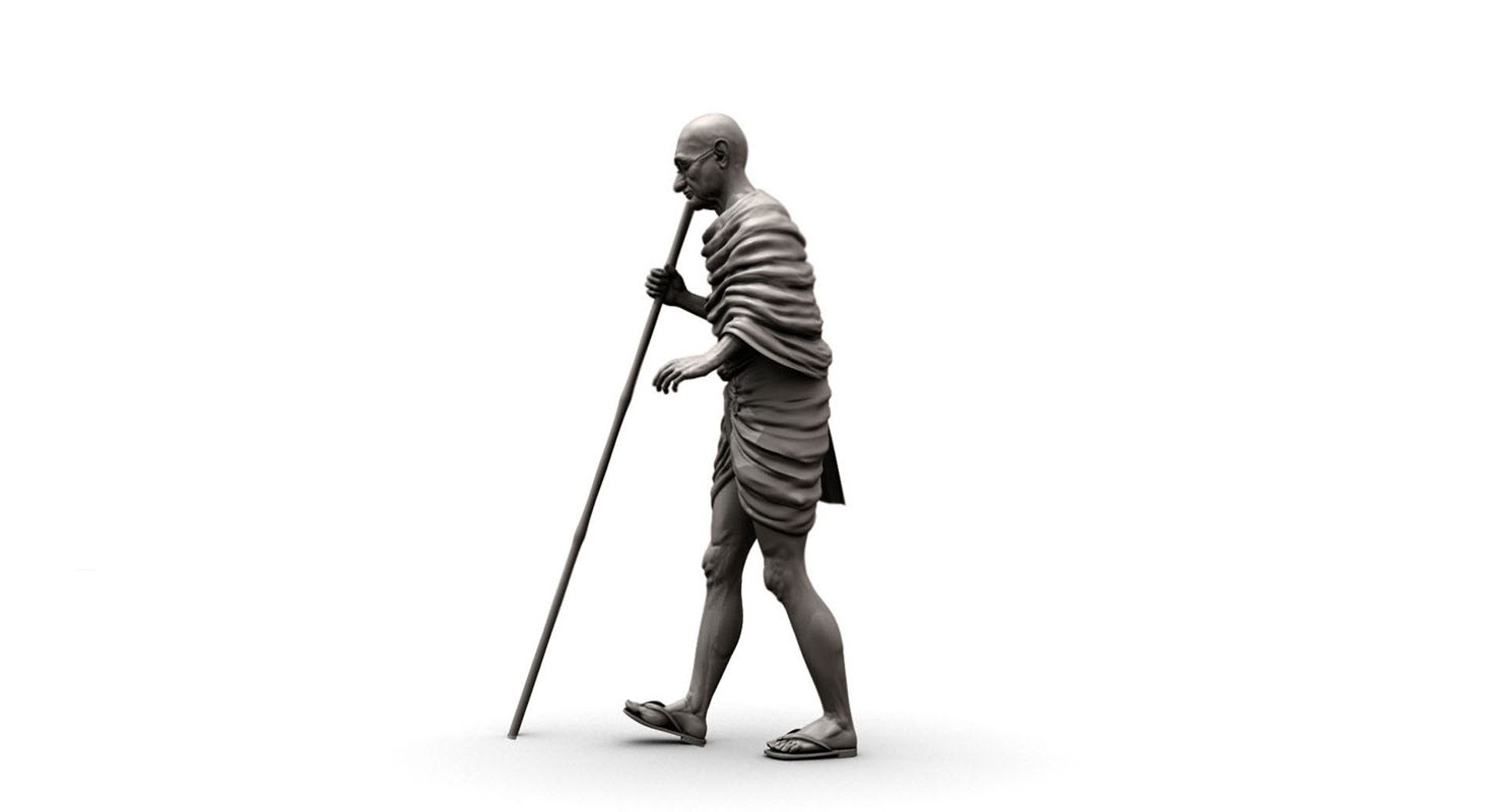 Mahatma Gandhi 3D Model - TurboSquid 1445110