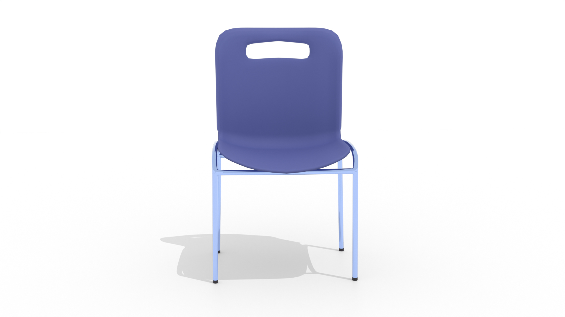 3D Simple Blue Plastic Chair - TurboSquid 2414125