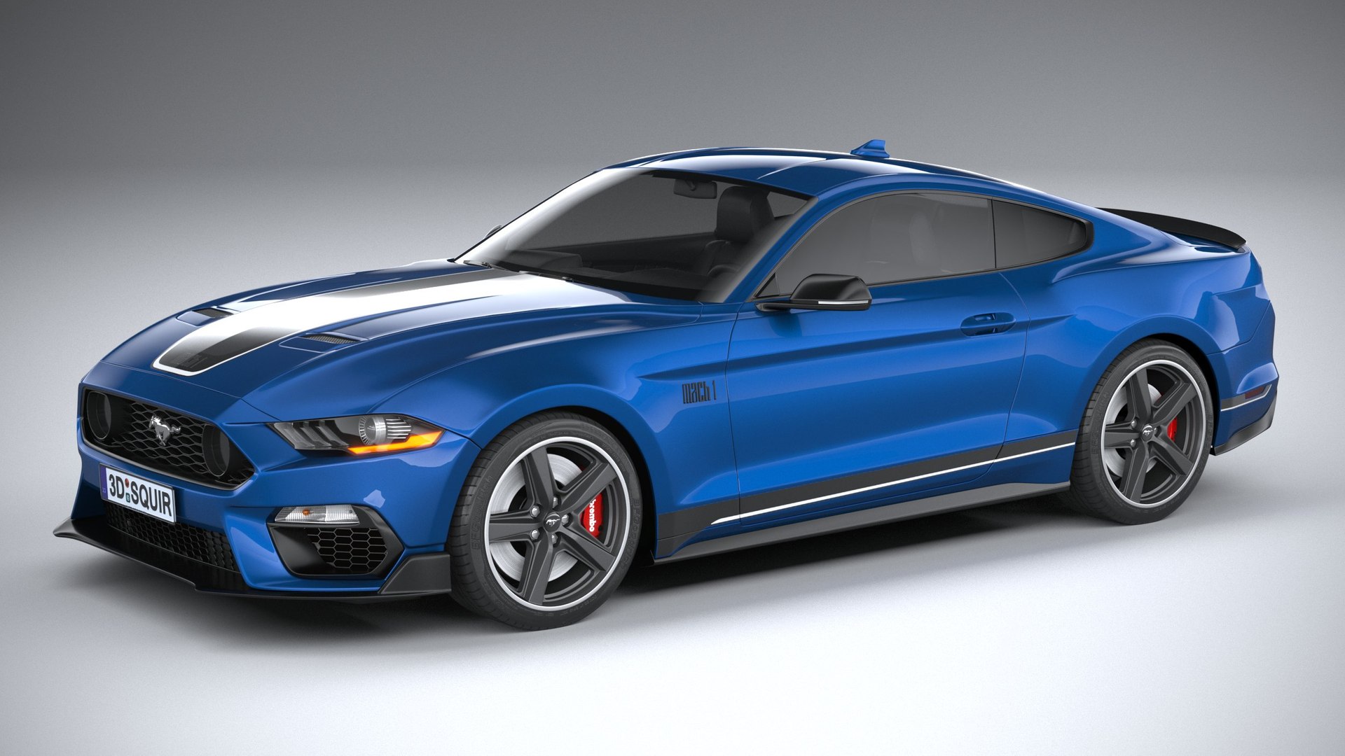 3D Model Mustang Mach1 2021 - TurboSquid 1582440