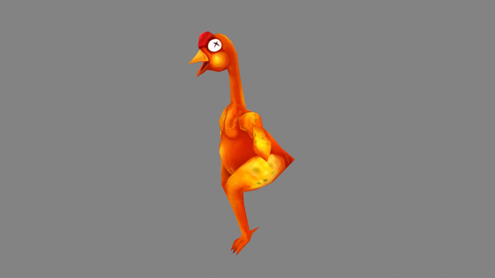 3D Cartoon Roasted Goose - TurboSquid 2110485