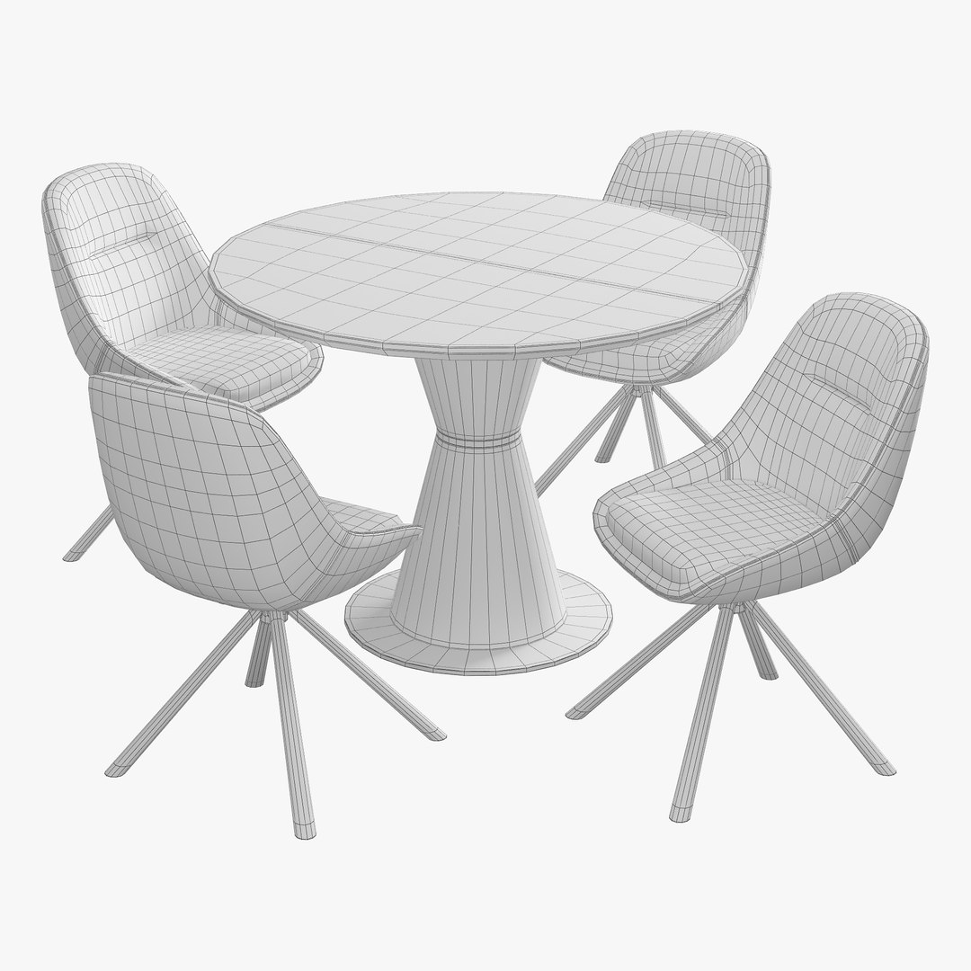 3D model Carveli veluto chair Vetro mebel TML table - TurboSquid 2010593