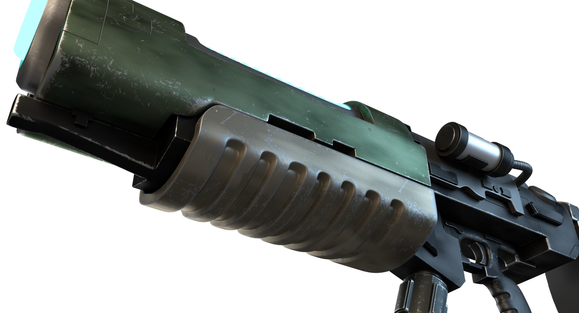 3D plasma rifle model - TurboSquid 1156491