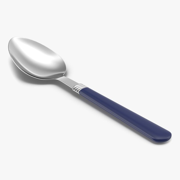 3d spoon modeled model