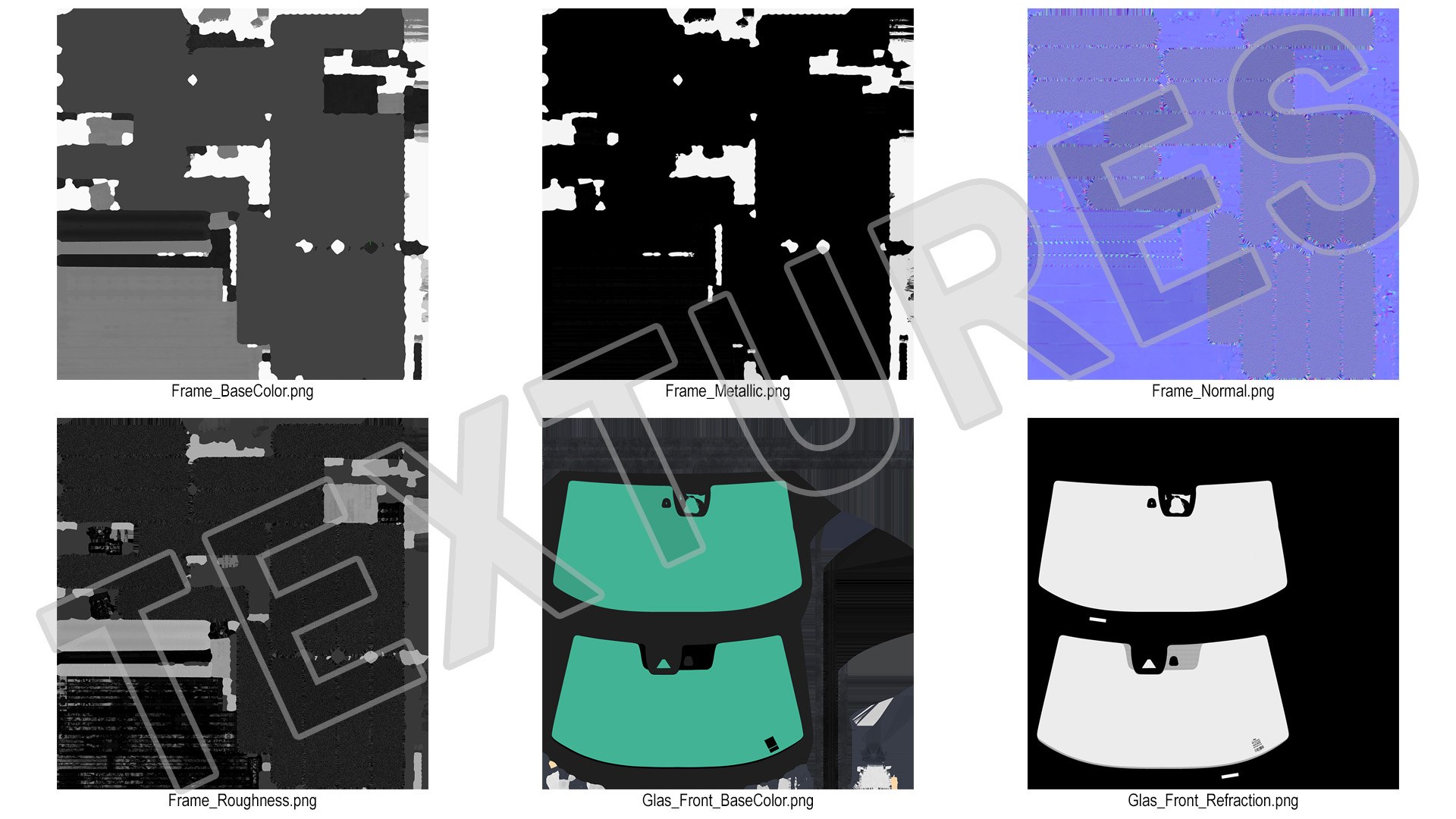 3D Rack With Auto Windshields Model - TurboSquid 2384797