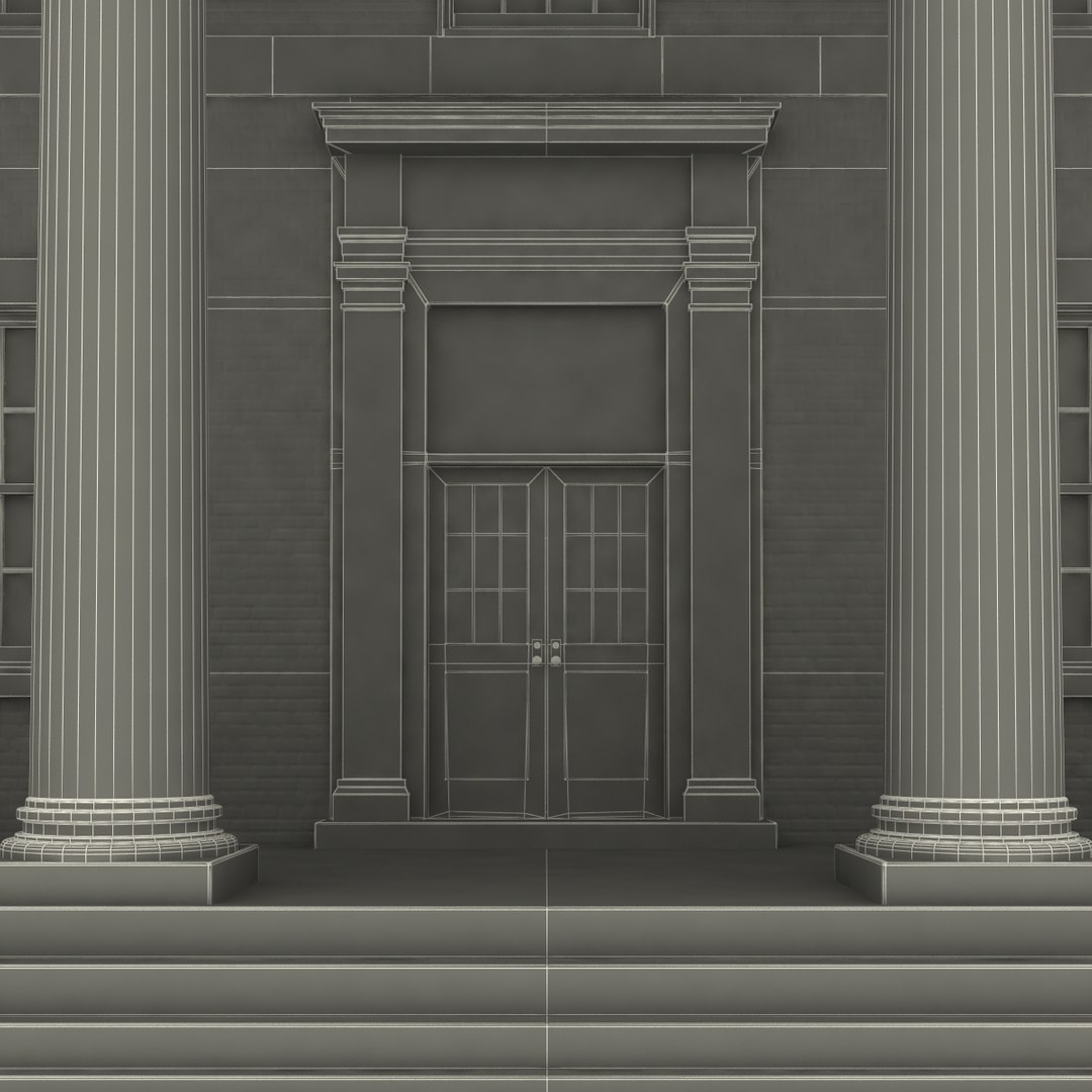 3d model courthouse building