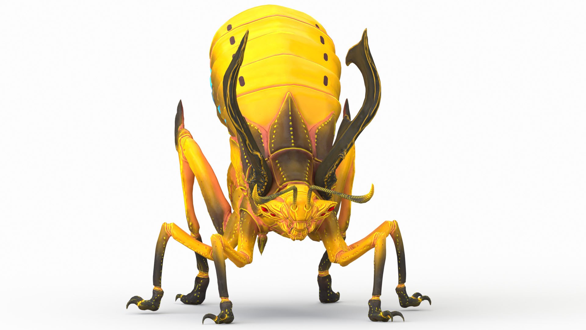 3D 3D Yellow Creature Model - TurboSquid 1951898