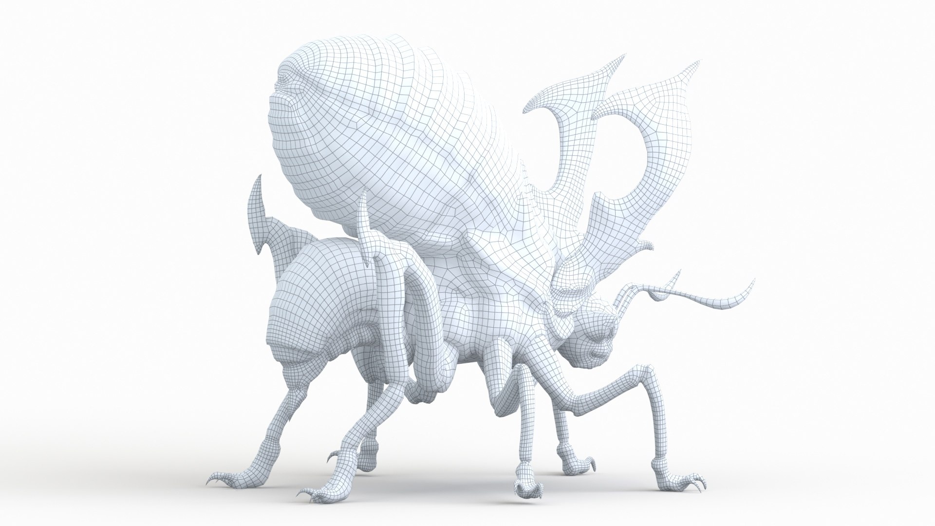 3D 3D Yellow Creature Model - TurboSquid 1951898