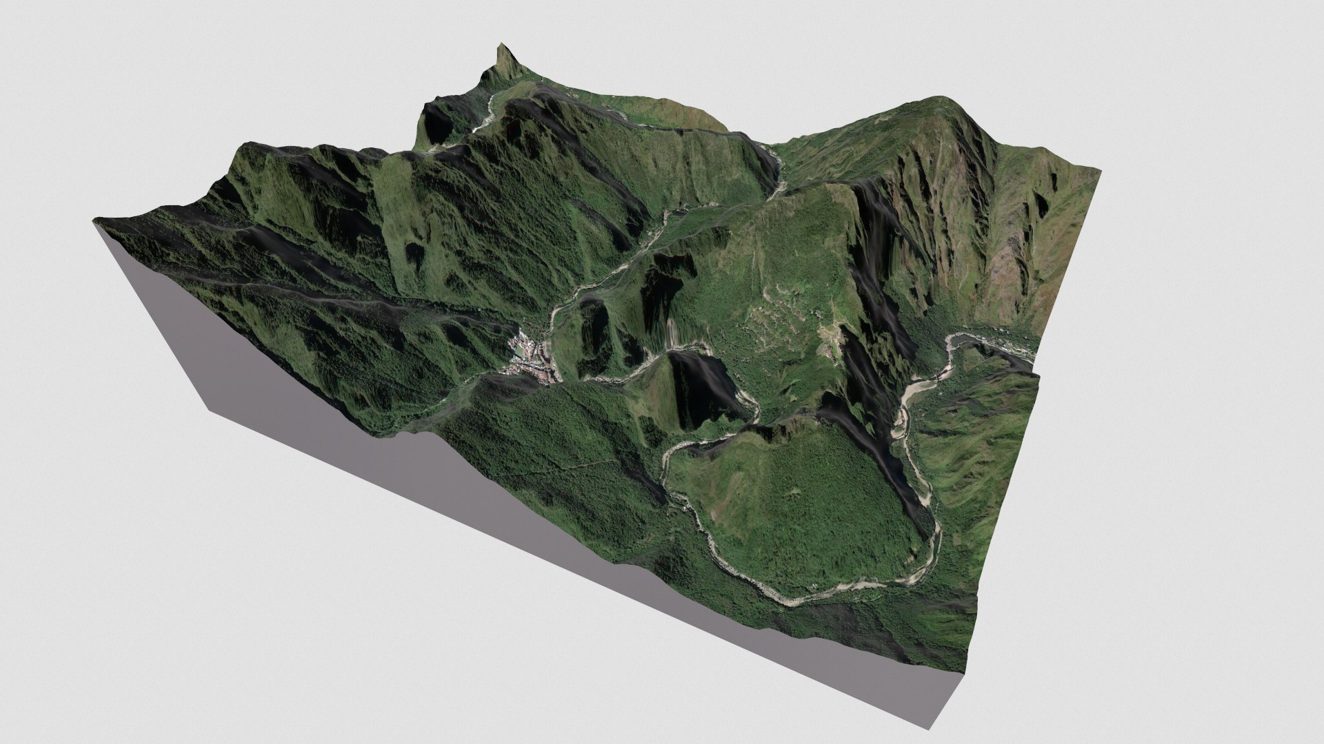 3D Model Mountain Landscape Machu Picchu Peru - TurboSquid 1930088