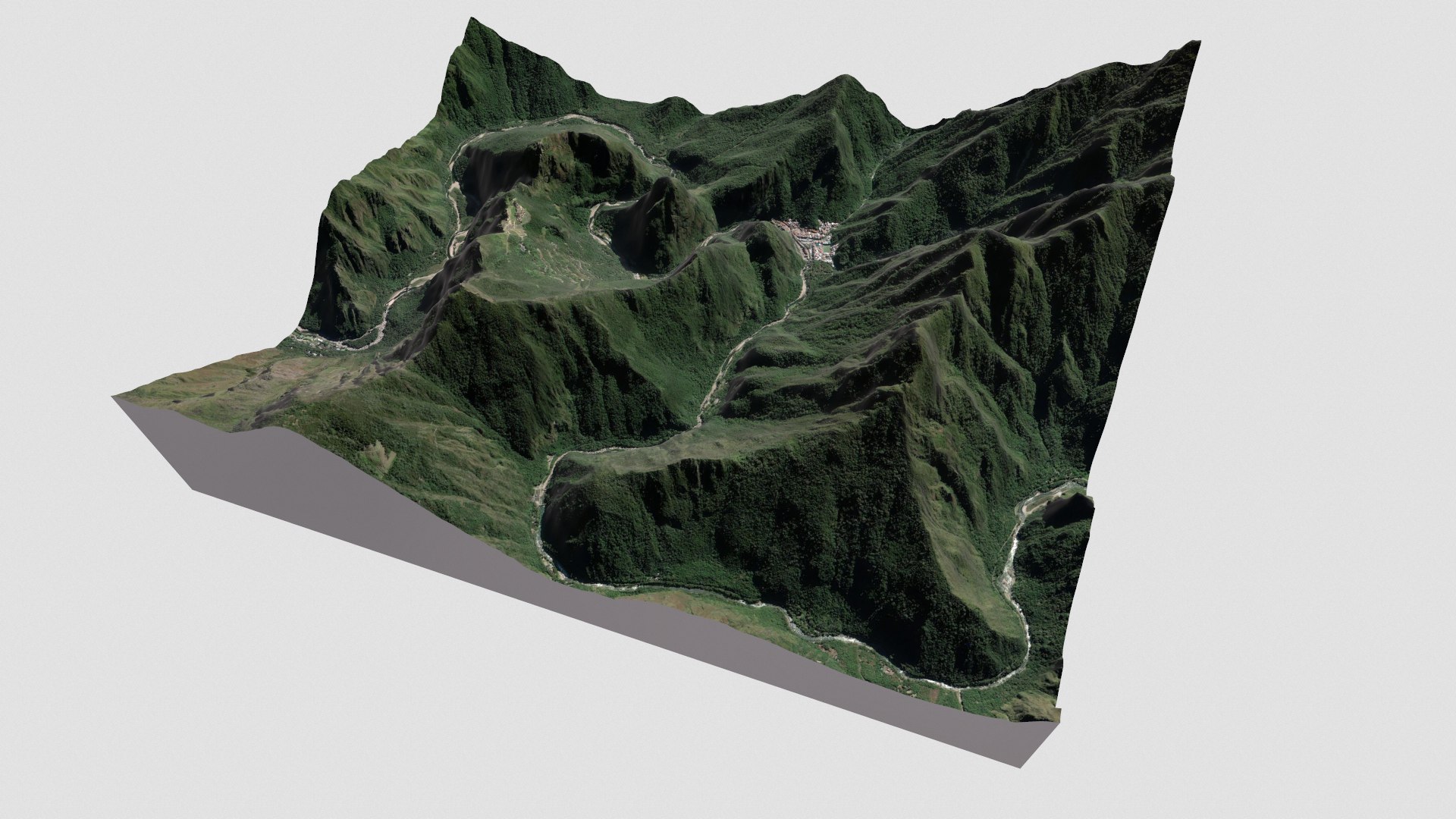 3D Model Mountain Landscape Machu Picchu Peru - TurboSquid 1930088