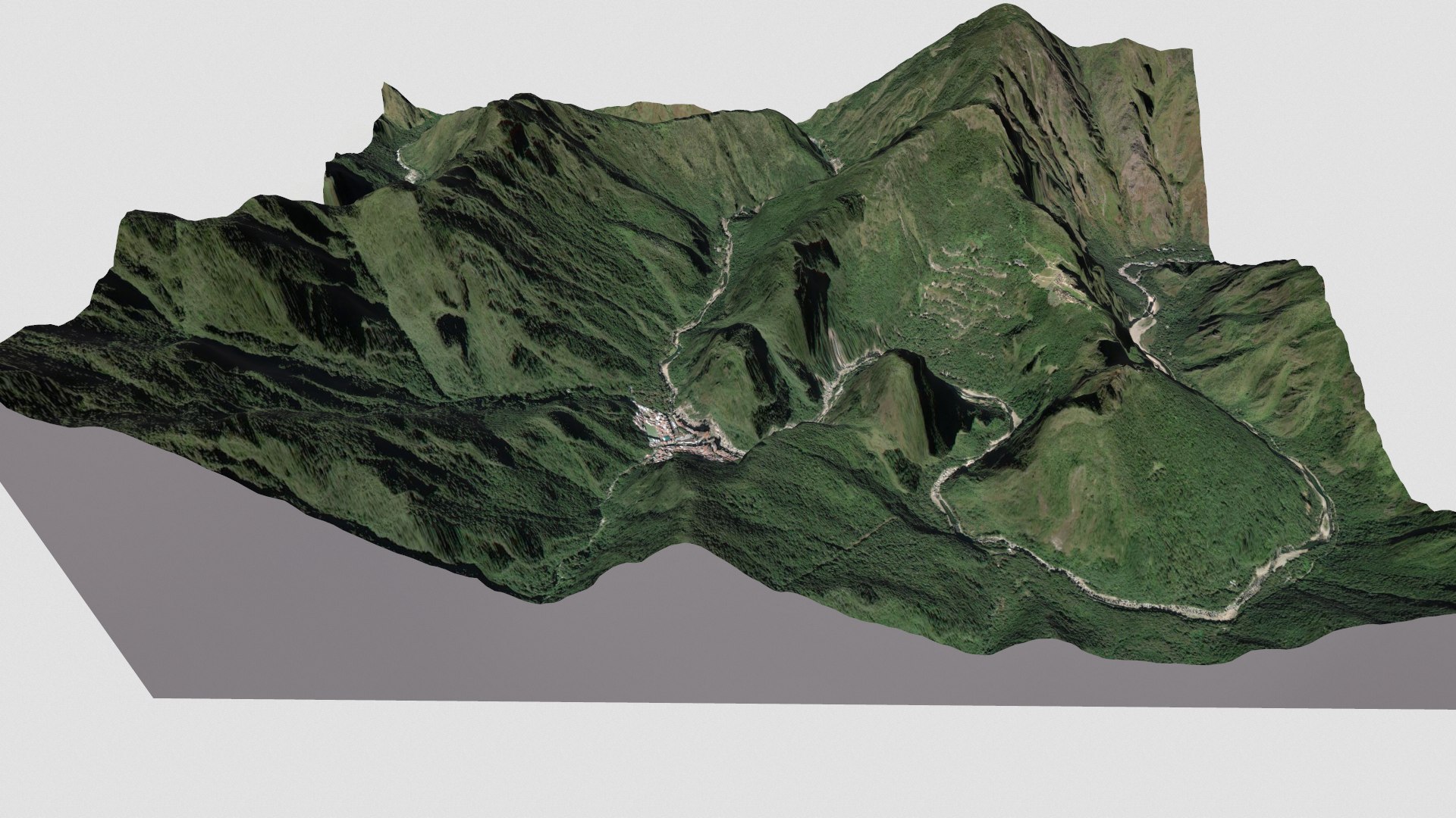 3D Model Mountain Landscape Machu Picchu Peru - TurboSquid 1930088